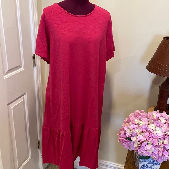 J. Jill | Dresses | Jjill Pink Ribbon Dress | Poshmark